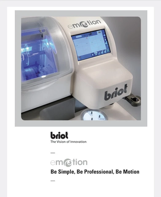 WECO BRIOT VISIONIX Emotion Vollautomat für Brillengläser Optiker EUR 3 ...