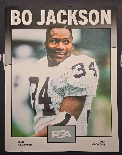 BO JACKSON PSA Magazine 🔥 December 2025 Variation Cover 🔥 NFL Raiders ...