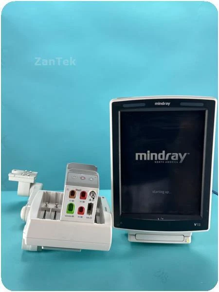 MINDRAY V12 TOUCHSCREEN Anesthesia Patient Monitor w/ SPO2 module ...