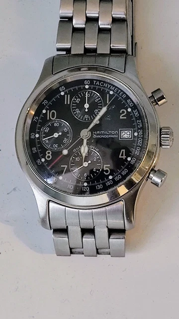 HAMILTON KHAKI FIELD Chrono Automatic Ref. 3828 EUR 560,00 - PicClick IT