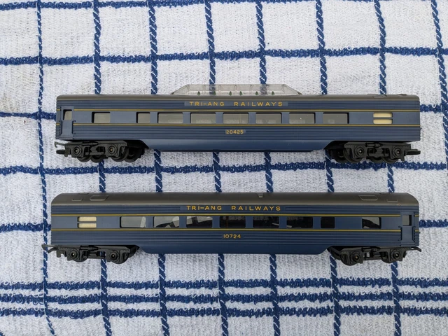 TRIANG R24 / R25 coaches TC Transcontinental Blue £7.75 - PicClick UK