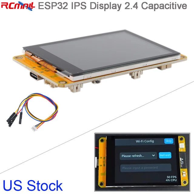 3.2& INCH ESP-WROOM-32 TFT LCD ESP32-2432S032C-I IPS Display ...