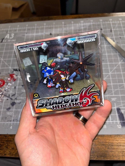 SHADOW THE HEDGEHOG 3D Papercraft Diorama Cube | Handmade! PERFECT GIFT ...