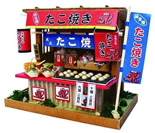DOLLHOUSE DIY KIT Showa Yatai Kit Takoyaki Shop 8539 £56.58 - PicClick UK