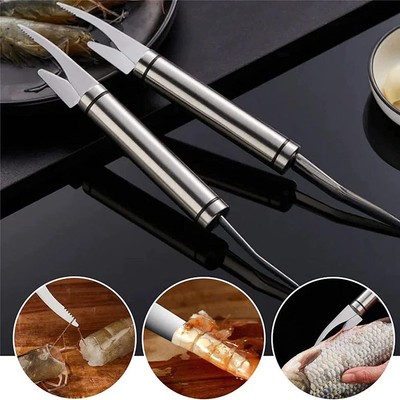 POISSON CREVETTES LIGNE Poisson Maw Couteau Couteau de crevettes ...