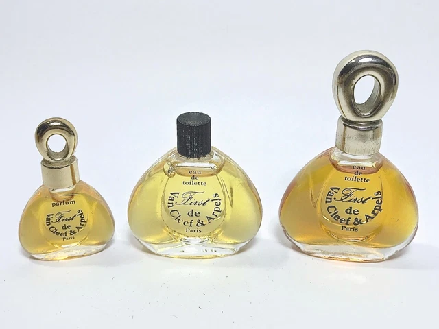 3 MINI FIRST VAN CLEEF & ARPELS edt eau de toilette 5ml each + parfum ...