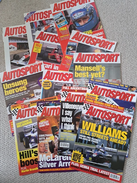 AUTOSPORT F1 MAGAZINE Covers From The 1980s & 1990s £10.80 - PicClick UK