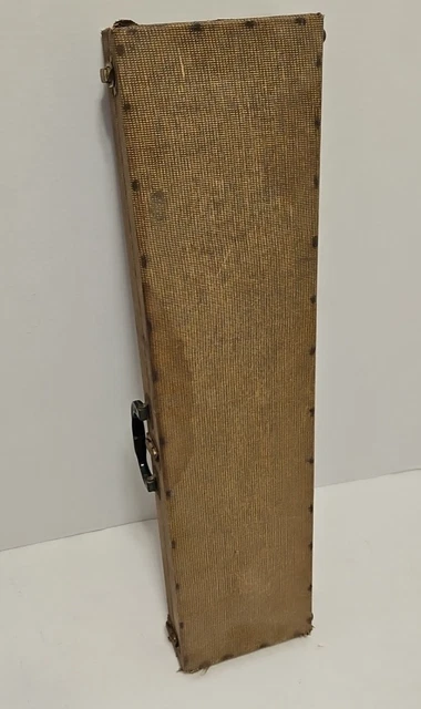 VINTAGE TWEED NATIONAL Electric Lap Steel Guitar Carrying Case Handle ...