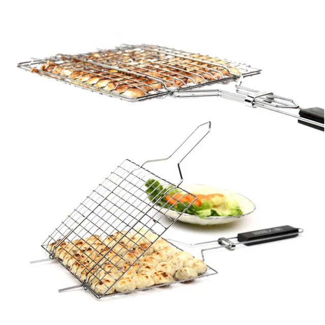 FILET DE PLATEAU de fil d'acier inoxydable de barbecue de clip de ...