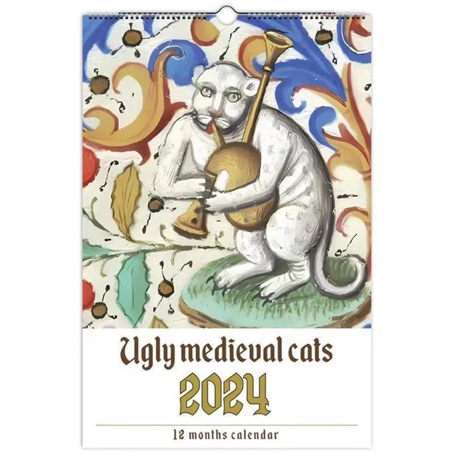 1 STÜCK WEIRD Medieval Cats Kalender Walk Weird Medieval Calendar ...