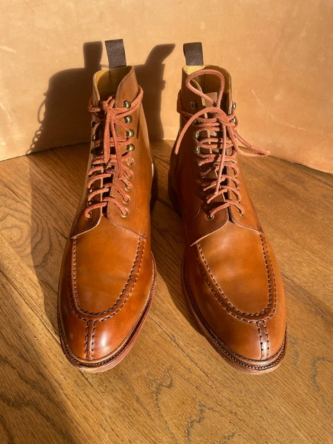 [RARE]MEERMIN WHISKEY SHELL Cordovan Norwegian Split Toe Boot, UK 7.5 ...