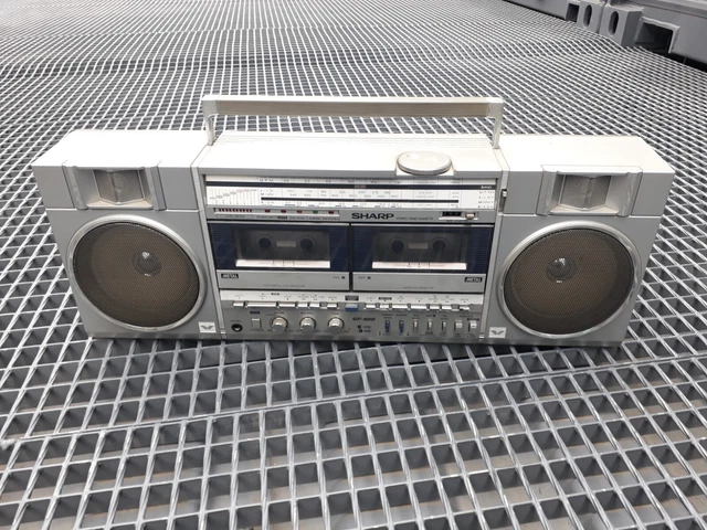 SHARP GF500 GHETTOBLASTER BOOMBOX Vintage Radio Cassette Tape EUR 189,90 - PicClick FR