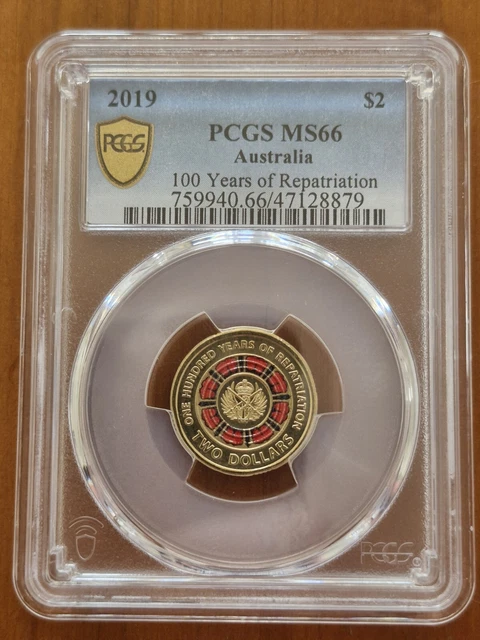 $2 TWO DOLLAR 2019 Repatriation Pcgs Graded Ms66 Low Mintage Coin $55. ...