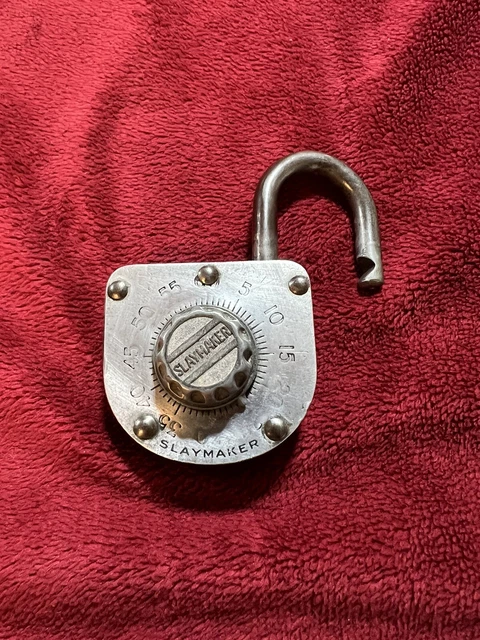 VINTAGE SLAYMAKER COMBINATION Lock, Open Arm, No Combo. $14.95 - PicClick