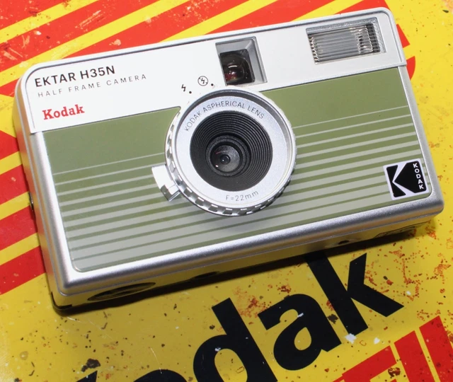 KODAK EKTAR H35N Half Frame 35mm Film Reusable Green Compact Camera ...