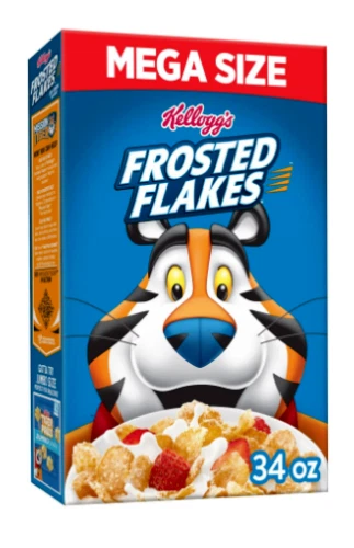 KELLOGG'S FROSTED FLAKES Original Cold Breakfast Cereal, 34 oz £7.70 ...