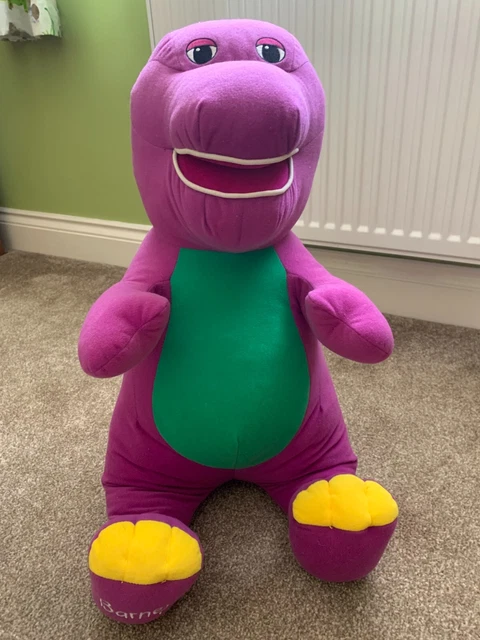 GIANT BARNEY THE dinosaur cuddly soft toy retro 90s new without tags ...