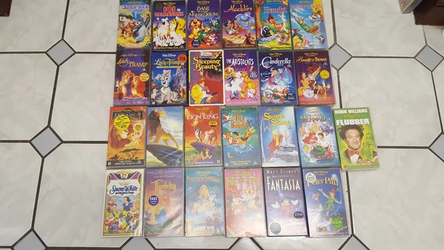 25 WALT DISNEY Classic Collection of VHS Cassette Tape for Children £73 ...