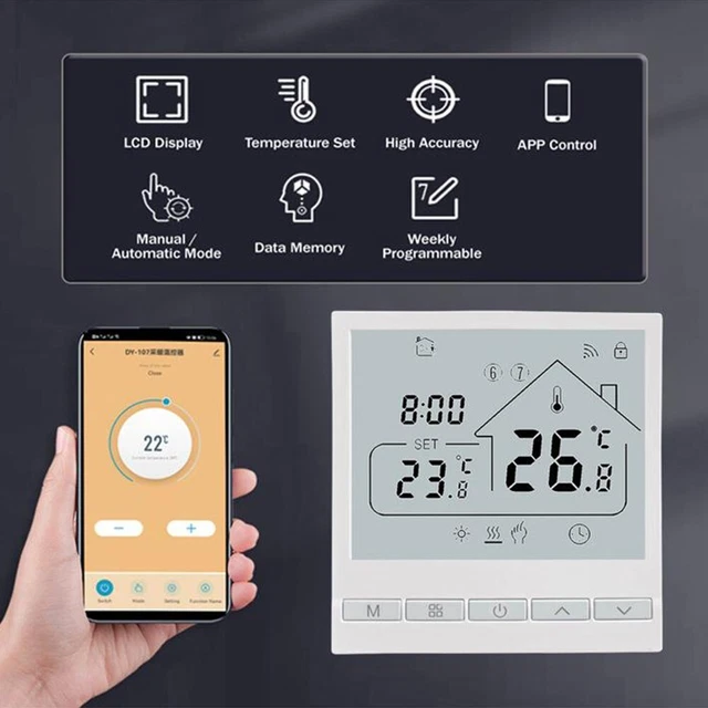 THERMOSTAT DE CONTRÔLE précis de la température pour un chauffage par le sol EUR 14,14 - PicClick FR