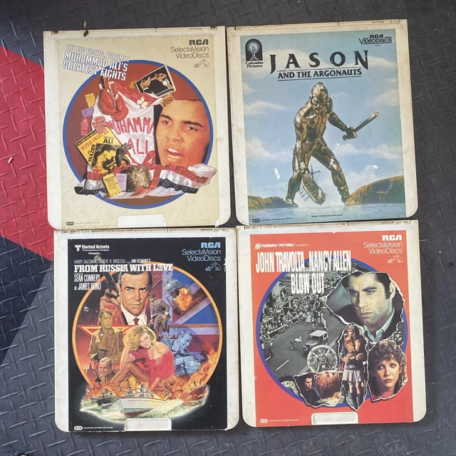 RARE VINTAGE RCA Video Disc Selectavision Lot Of 4 See Pics For Details ...
