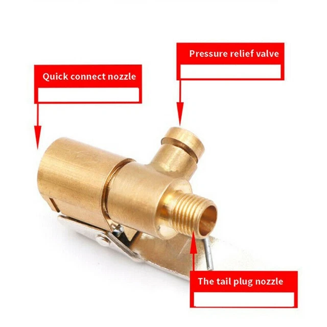 INFLATION VALVE CONNECTOR industrial path system for wheel valve £6.96 ...