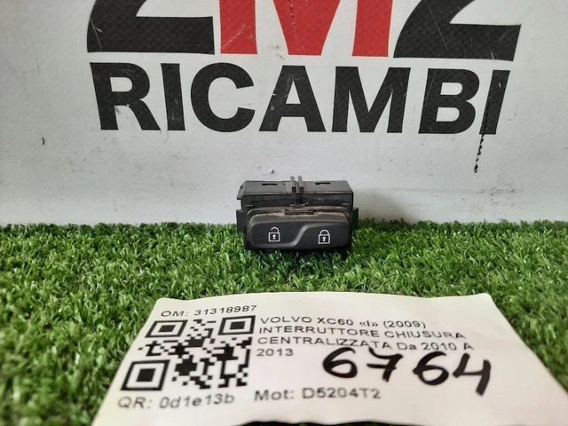 PULSANTIERA BLOCCAGGIO PORTE VOLVO XC60 1° Serie 31318987 (08) 1413965 ...