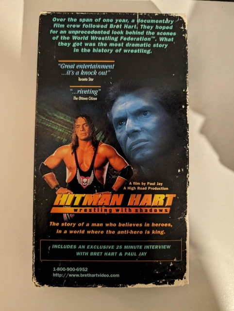 HITMAN HART: WRESTLING With Shadows (VHS) WWF 1998 $7.00 - PicClick CA