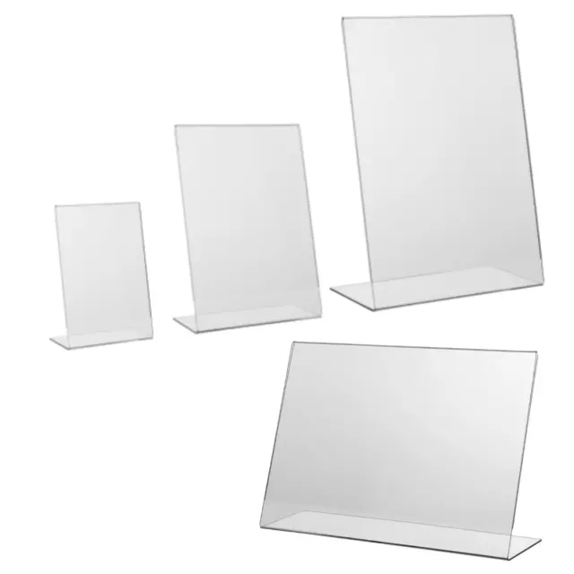 ACRYLIC COUNTER POSTER Holder Perspex Leaflet Display Stand A3 A4 A5 A6 ... ACRYLIC COUNTER POSTER Holder Perspex Leaflet Display Stand A3 A4 A5 A6 ...