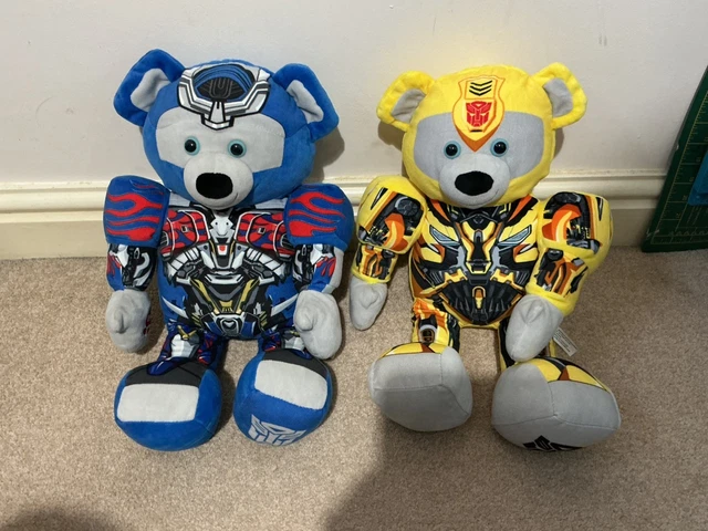 TRANSFORMERS BUMBLEBEE & Optimus Prime Set Soft Plush Build a Bear ...