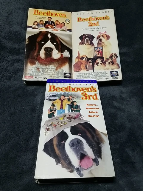 BEETHOVEN MOVIE TRILOGY 3 VHS Lot [1 2 3] - Family & Kids Movies ...