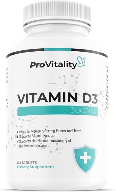 RCK VITAMIN D 3000Iu - 60 Premium Vitamin D3 Easy-Swallow Micro Tablets ...