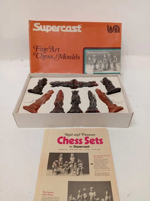 VINTAGE SUPERCAST FINE Art Chess Moulds the Chinese Chess Pieces Arts ...