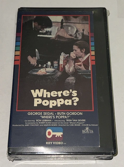 WHERES POPPA? VHS 1984 Resealed Movie Plastic Shell Case Blockbuster ...
