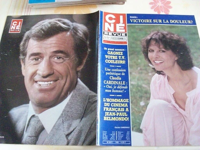CINE REVUE 1980 N°40 2 Octobre Claudia Cardinale Jean Paul Belmondo EUR 4,50 - PicClick FR