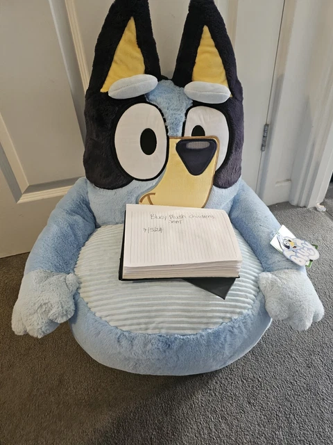 BLUEY CHARACTER PLUSH Chair Sofa Seat Children Brand New Aldi Exclusive ...