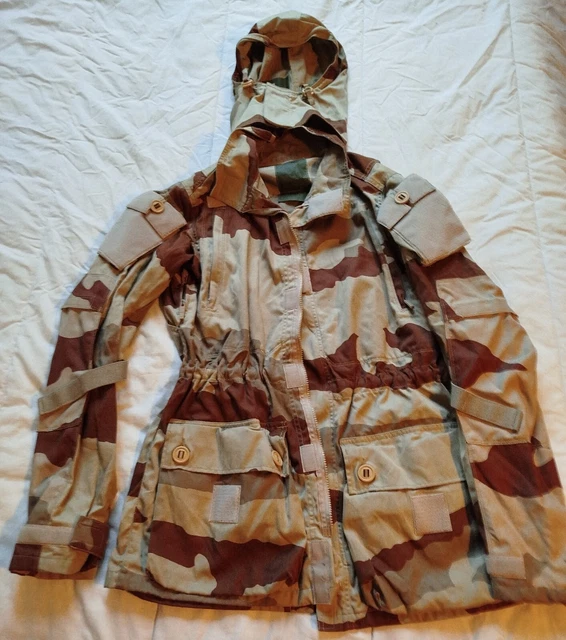 VESTE TREILLIS MILITAIRE de combat désert Opex uniforme légion French ...