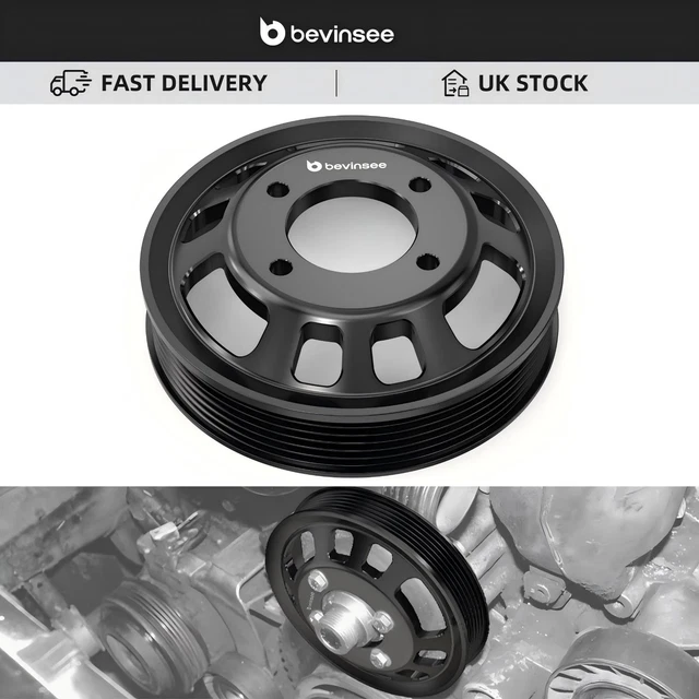 FOR BMW M52 M50 Engine Water Pump Pulley Aluminum For E36 E34 E39 Z3 ...