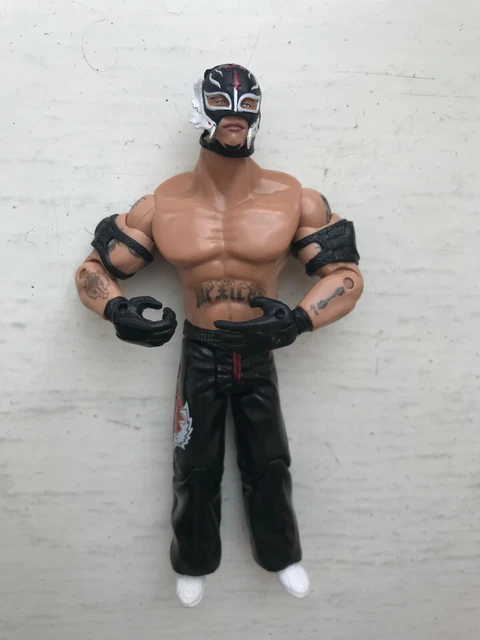 WWE REY MYSTERIO Jakks Wrestling Ripped Mask Figure Ruthless Aggression ...