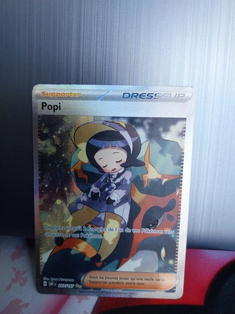 CARTE POKÉMON POPI 227/197 Alternative EV03 Flammes Obsidiennes NEUF FR ...