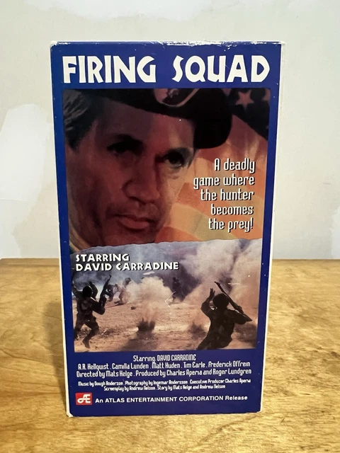 FIRING SQUAD VHS 1993 RARE Action DAVID CARRADINE Atlas Video GOOD £15. ...
