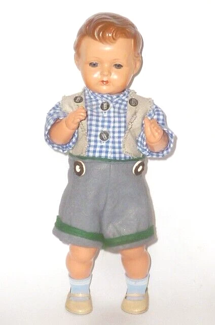 ALTE BRUNO SCHMIDT Puppe 33cm Junge Bub Doll Poupee Puppen Schutzmarke ...