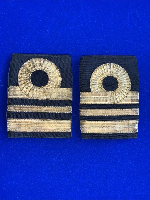 BRITISH. ROYAL Navy Lieutenant Commander Rank Slides Pair RN £18.99 ...