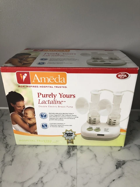 POMPE MAMMAIRE ÉLECTRIQUE double lactaline Ameda Purely Yours dans sa ...