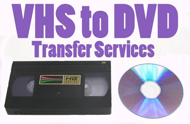 VHS, S-VHS, VHS-C, TO DVD DIGITAL FILES TRANSFER or USB Flash Drive ...