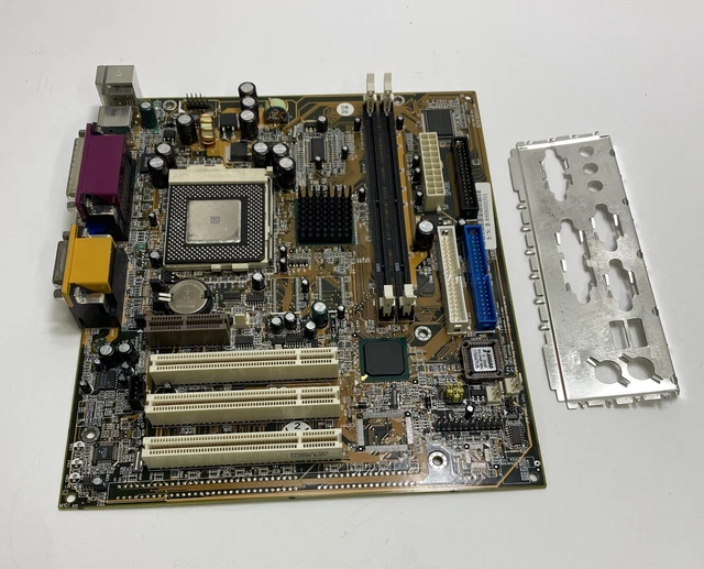CHAINTECH 6WIV0-D100A SOCKET 370 Intel Motherboard and Back Plate £54. ...