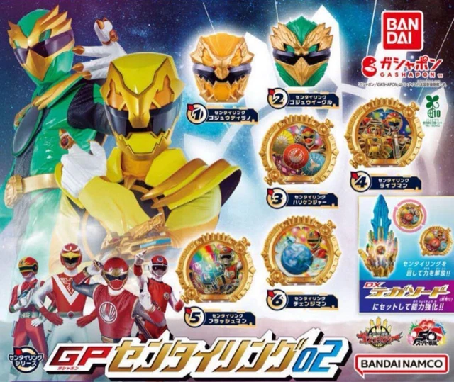 POWER RANGERS NO.1 Sentai Gozyuger GP Sentai Ring 02 Complete 6 Full ...
