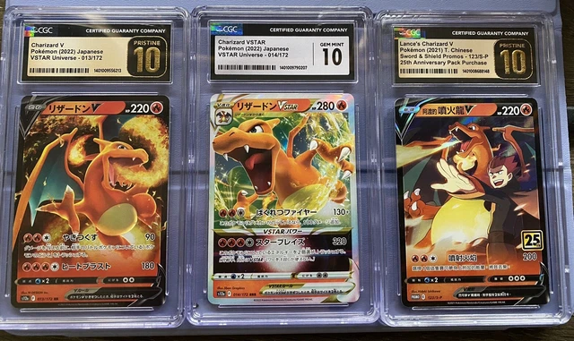 PRISTINE 10 BLACK Label Charizard / Graded Charizard Lot / Gem Mint 10 ...