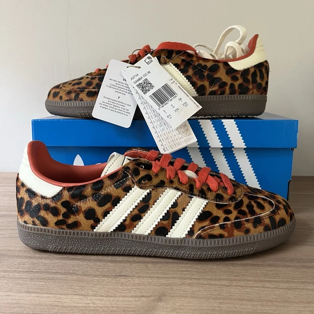 ADIDAS SAMBA OG Leopard Preloved Red - EU 38 - NEW - Fast Shipping £147 ...