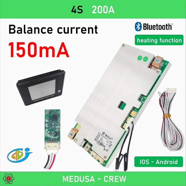 DE JBD 4S Smart BMS 200A Lifepo4 Scheda di protezione batteria con ...