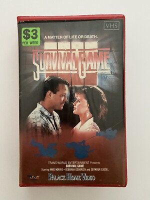 SURVIVAL GAME [VHS] Palace Home Video Big Box Ex-Rental Tape Action ...
